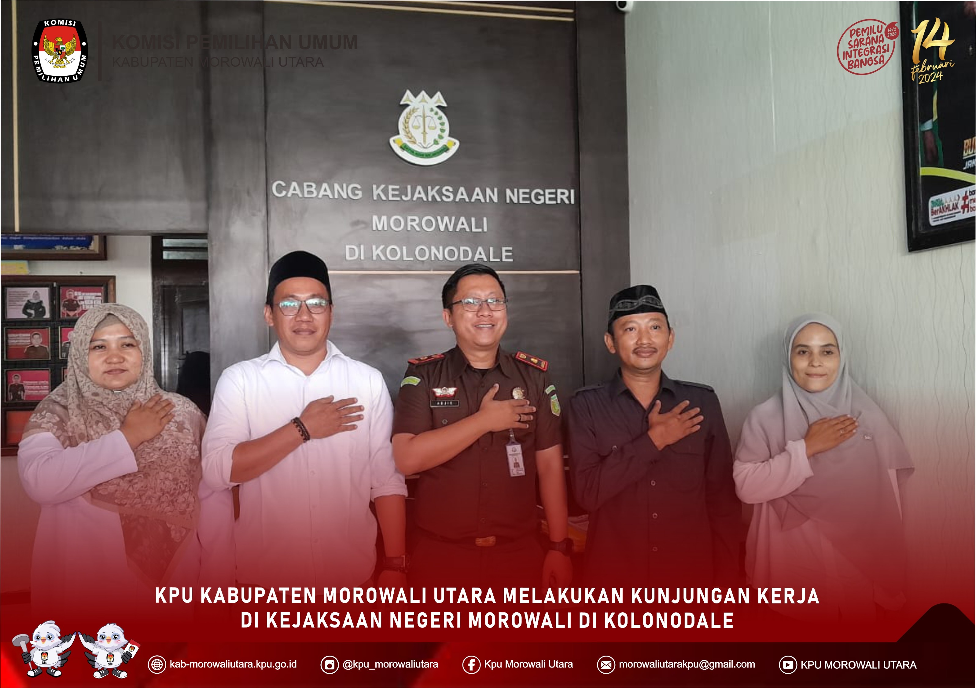 KPU KAB-MOROWALIUTARA - KPU Kabupaten Morowali Utara Melakukan Kunjungan Kerja di Kejaksaan ...
